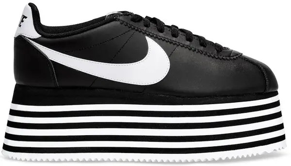 Nike Cortez Platform Sneakers - Black/white