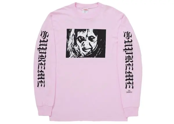 Supreme The Exorcist Mother Long Sleeve Tee Shirt - Light Pink