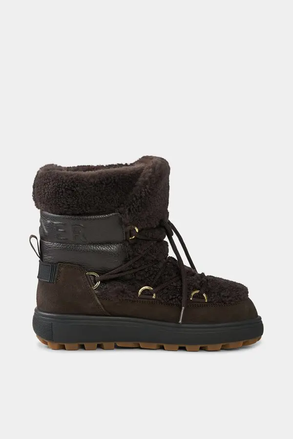 Bogner Chamonix Snow Boots With Spikes - Chocolate