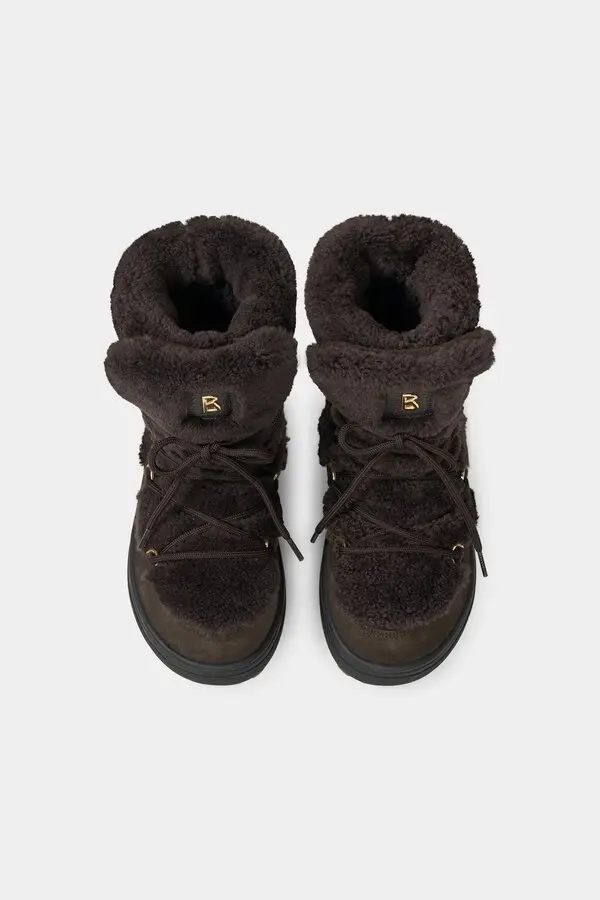 Bogner Chamonix Snow Boots With Spikes - Chocolate