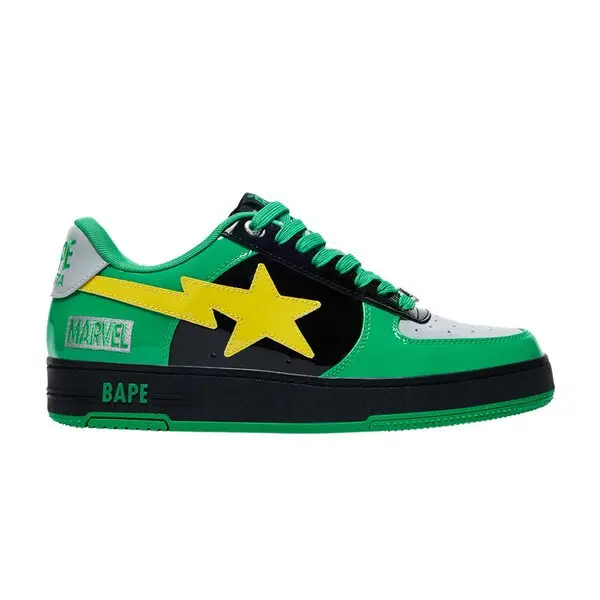 A BATHING APE Marvel X Bapesta 'dr. Doom' Sneaker - Green