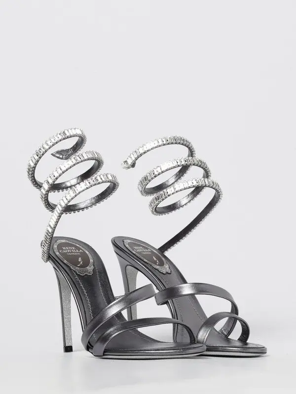 Rene Caovilla Heeled Sandal - Grey