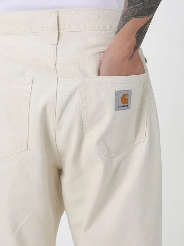 Carhartt Work In Progress Wide Leg Jeans - White