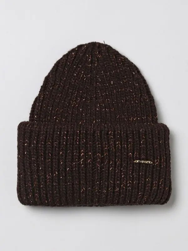 TWINSET Knitted Hat - Brown