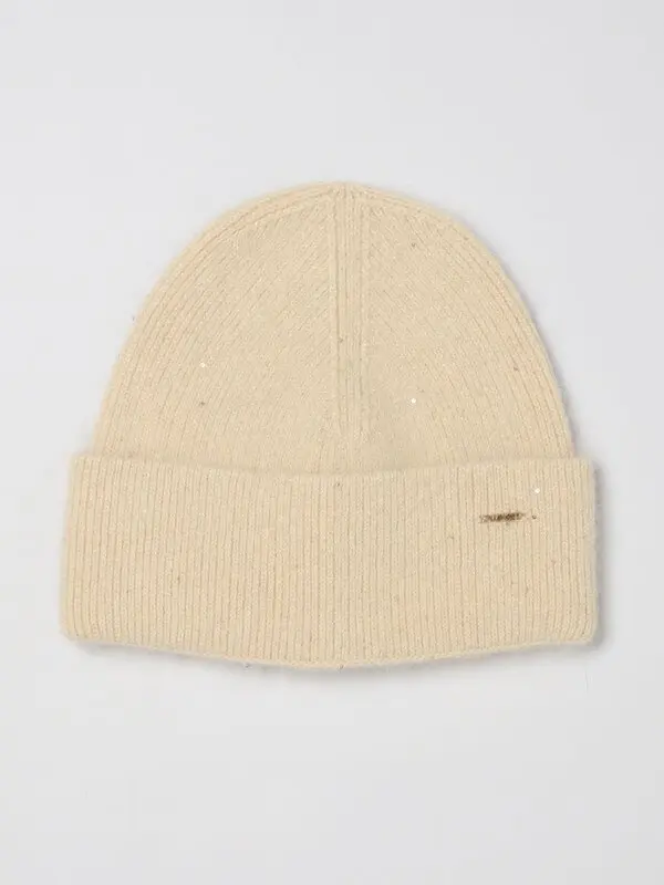 TWINSET Knitted Hat - Natural