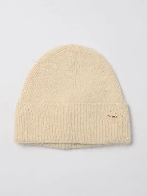 TWINSET Knitted Hat - Yellow Cream