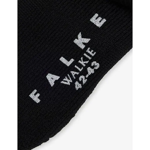 Falke Walkie Ergo Stretch Wool-blend Socks - Black