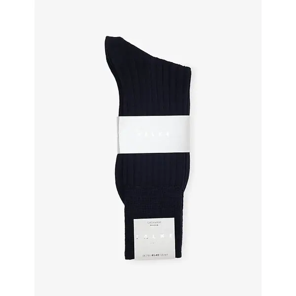 Falke No. 2 Finest Cashmere-blend Crew Socks - Dark Navy