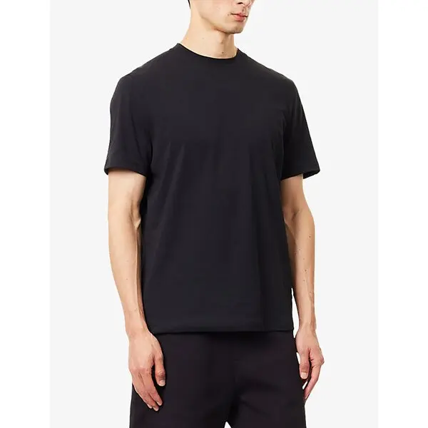 On Focus T Short-sleeve Cott-jersey T-shirt - Black