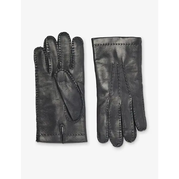 Eleventy Leather Gloves - Black