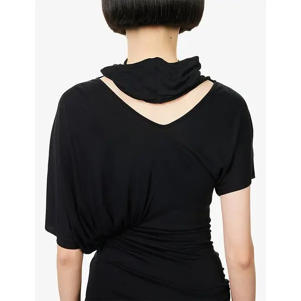 Rick Owens Lilith Draped Jersey Top