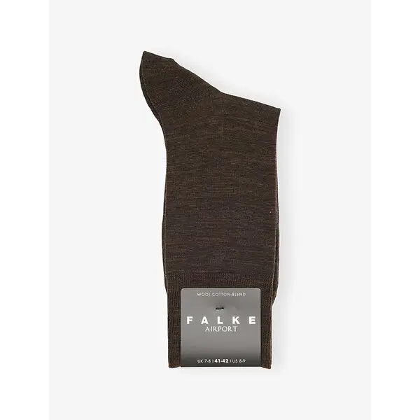 Falke Airport Crew Socks - Brown Mel.
