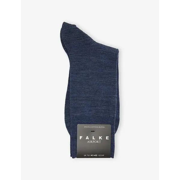 Falke Airport Crew Socks - Dark Blue Mel.