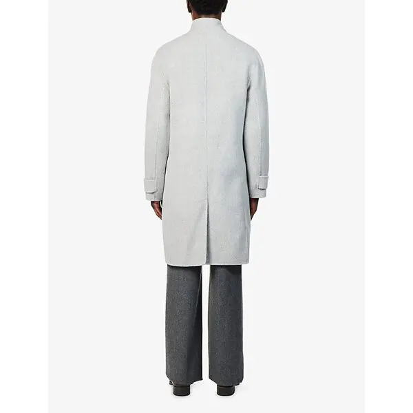 Eleventy Reversible Wool-cashmere Blend Coat