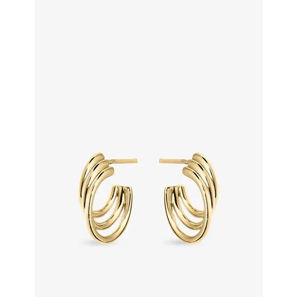 SHAUN LEANE Bound Hoop Earrings - Yellow Gold Vermeil