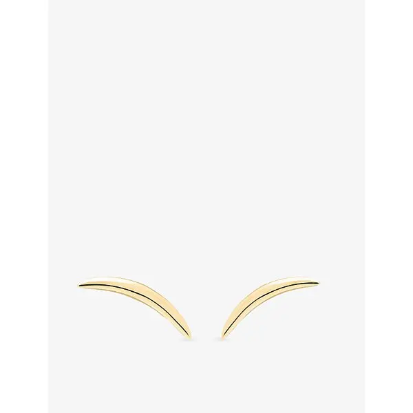 SHAUN LEANE Quill Stud Earrings - Yellow Gold Vermeil