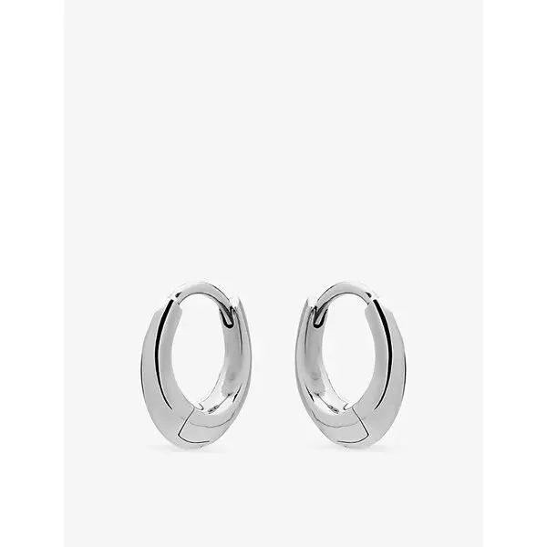 SHAUN LEANE Sabre Mini Sterling Hoop Earrings - Silver
