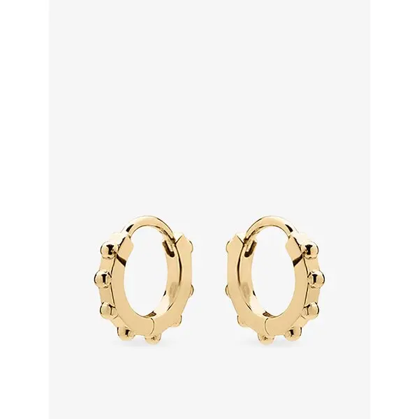 SHAUN LEANE Spur Hoop Earrings - Yellow Gold Vermeil