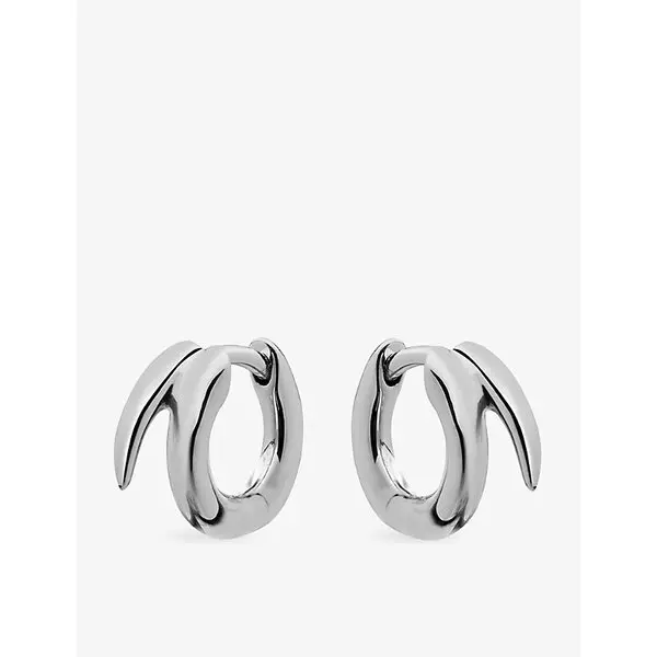 SHAUN LEANE Quill Mini Sterling- Hoop Earrings - Silver