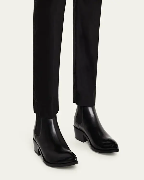 TOM FORD Burnished Leather Chelsea Boots