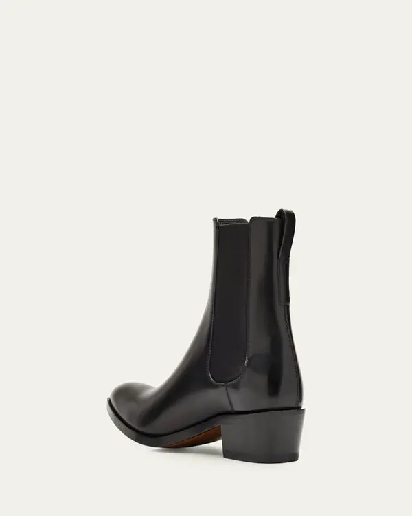 TOM FORD Burnished Leather Chelsea Boots