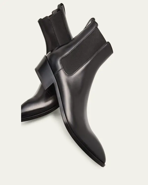 TOM FORD Burnished Leather Chelsea Boots