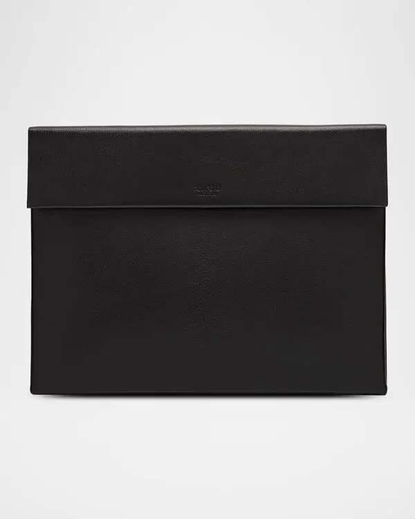 TOM FORD Full-grain Leather Portfolio Pouch - 1n001 Black