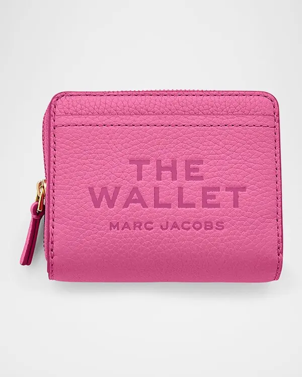 Marc Jacobs The Leather Mini Compact Wallet - Bow Pink