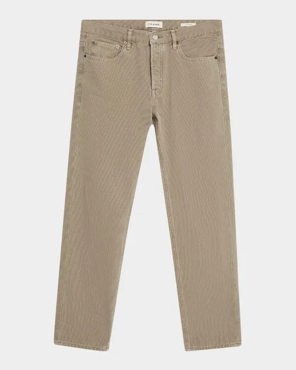 FRAME Straight-leg Canvas Jeans