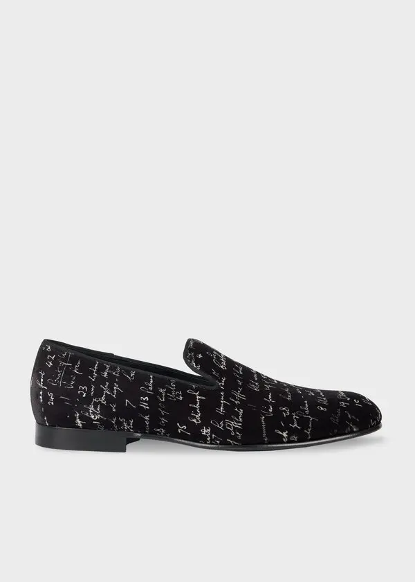 Paul Smith Notebook Writing Rudyard Velvet Loafers