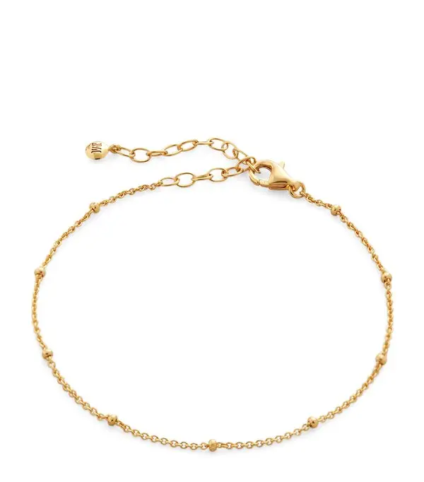 Monica Vinader Vermeil Beaded Chain Bracelet - Gold