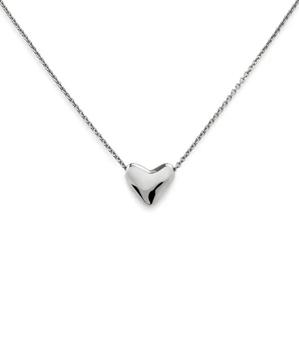 Monica Vinader Sterling Heart Pendant Necklace - Silver