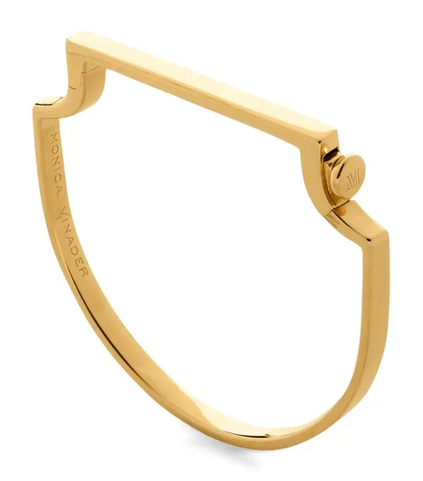 Monica Vinader Vermeil Signature Bangle - Gold