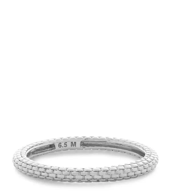 Monica Vinader Sterling Heirloom Stacking Ring - Silver
