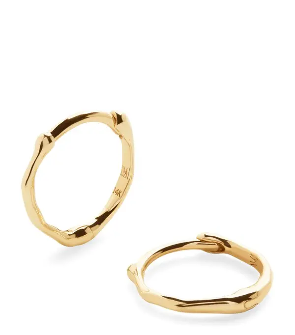 Monica Vinader Mini Siren Hoop Earrings - Gold