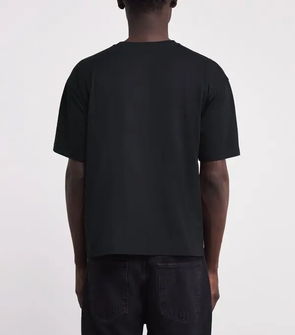 FRAME Cotton Relaxed Pocket T-shirt - Black