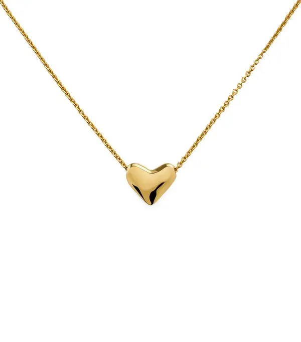 Monica Vinader Vermeil Heart Pendant Necklace - Gold