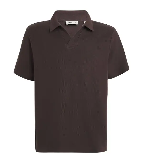 FRAME Cotton Polo Shirt - Brown
