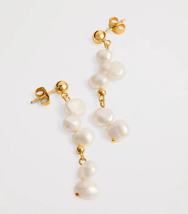 Anni Lu Gold-plated Pearly Drop Earrings