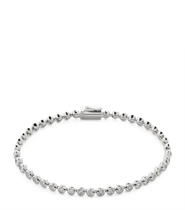 Monica Vinader Sterling Diamond Tennis Bracelet - Silver