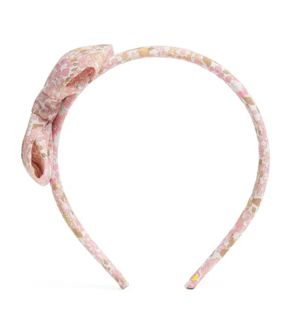 Pepa London Floral Bow Headband - Pink