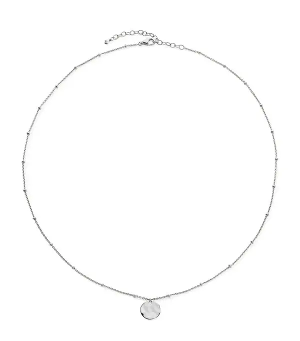 Monica Vinader Sterling Siren Muse Disc Chain Necklace - Silver