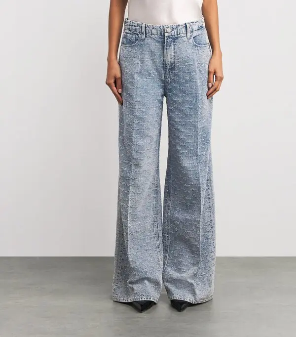 Good American Good Skate Wide-leg Jeans - Blue
