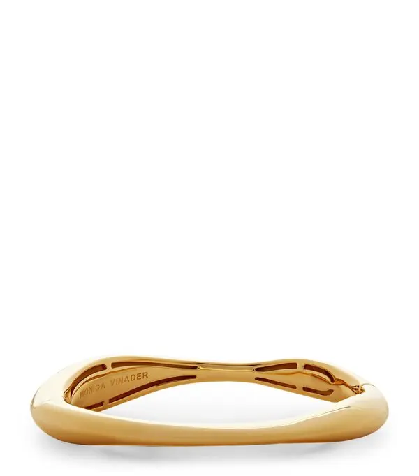 Monica Vinader Vermeil Nura Reef Bold Bangle - Gold