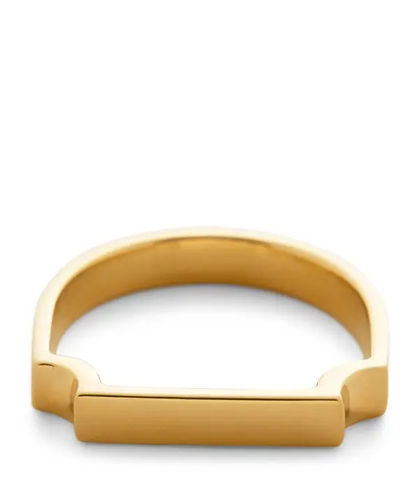 Monica Vinader Vermeil Signature Ring - Gold