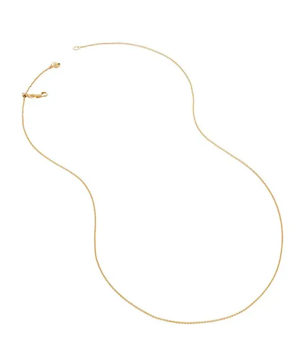 Monica Vinader Vermeil Fine Chain Necklace - Gold