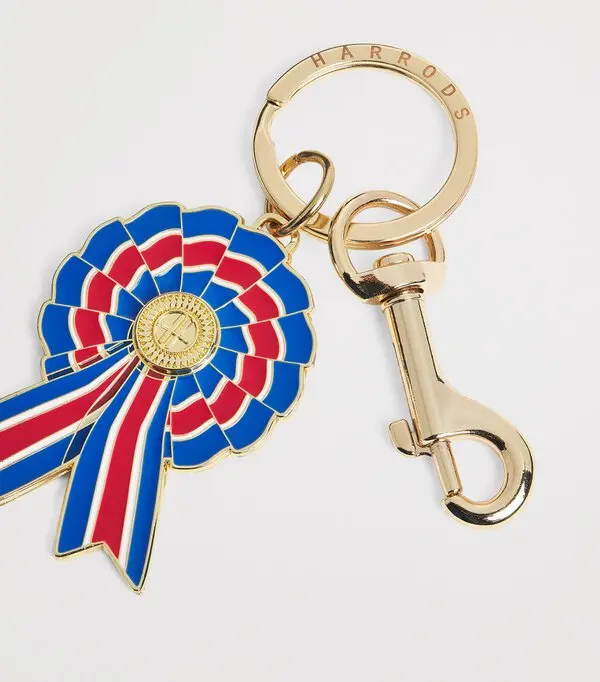 Harrods Metal Rosette Keyring