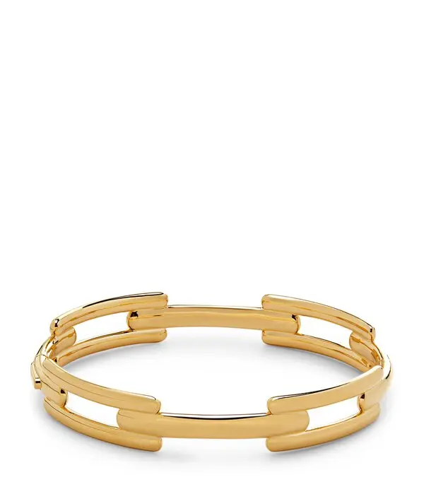 Monica Vinader Signature Link Bangle - Gold
