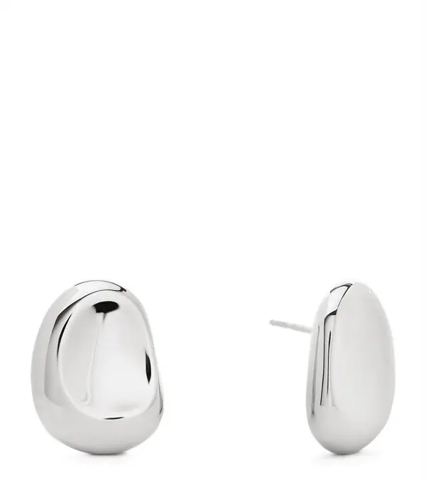 Monica Vinader Aria Bold Stud Earrings - Silver
