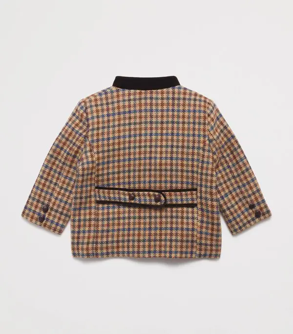 Pepa London Wool Check Print Jacket